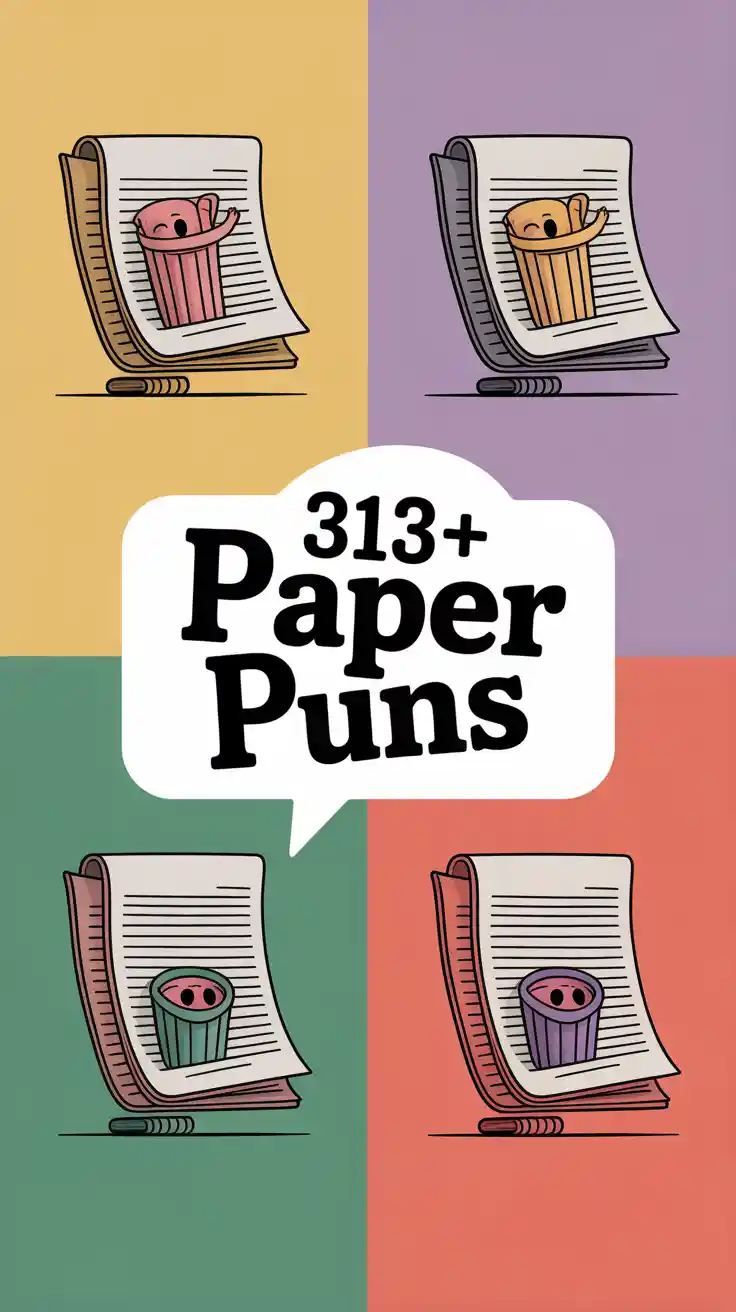 ⭐ Explore Puns and Jokes: 313+ Paper Puns (2025 Edition)